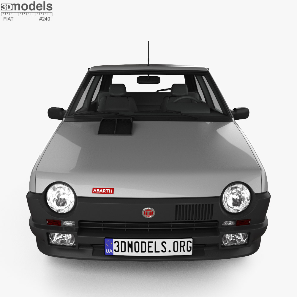 Fiat Ritmo 3-door Abarth 1985 3D model - Download Hatchback on 3DModels.org