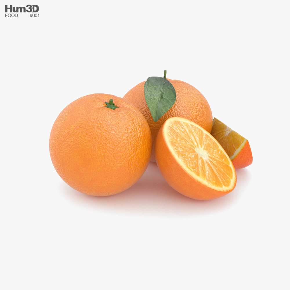 Orange 3D model - Download Fruit on 3DModels.org