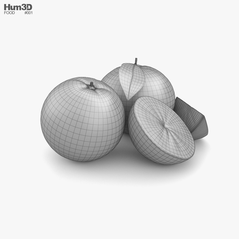 Naranja Modelo 3D - Descargar Fruta activado 3DModels.org