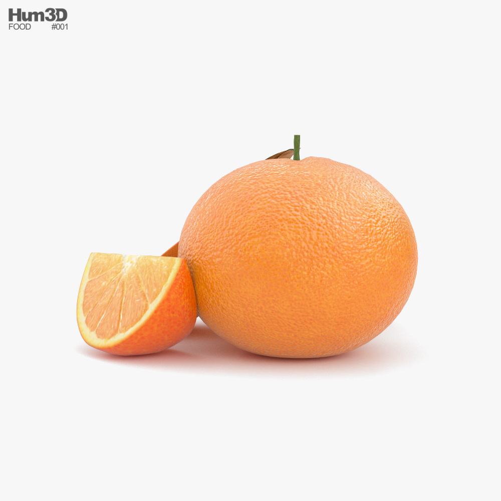 Naranja Modelo 3D - Descargar Fruta activado 3DModels.org