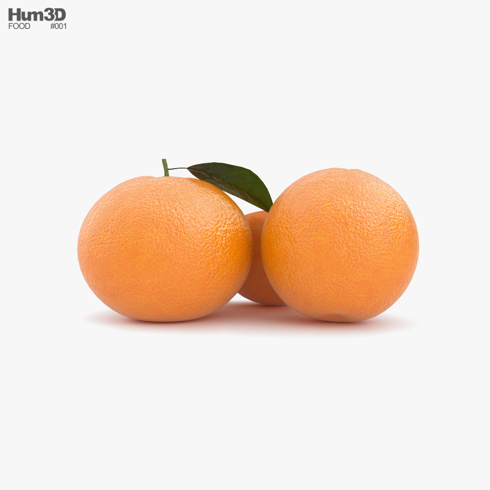 Naranja Modelo 3D - Descargar Fruta activado 3DModels.org