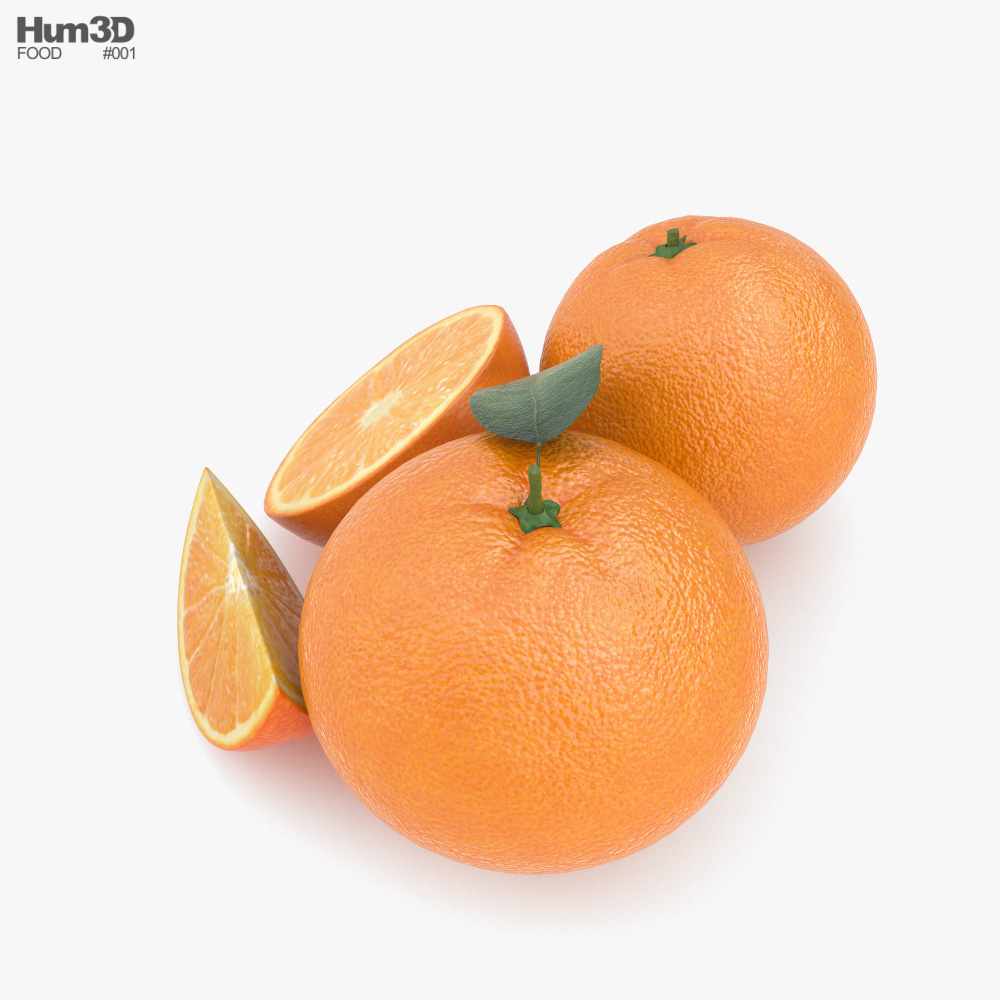Naranja Modelo 3D - Descargar Fruta activado 3DModels.org