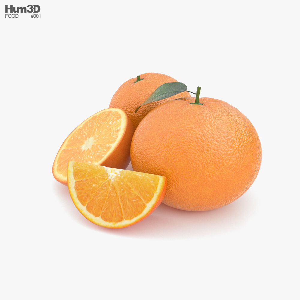 Naranja Modelo 3D - Descargar Fruta activado 3DModels.org