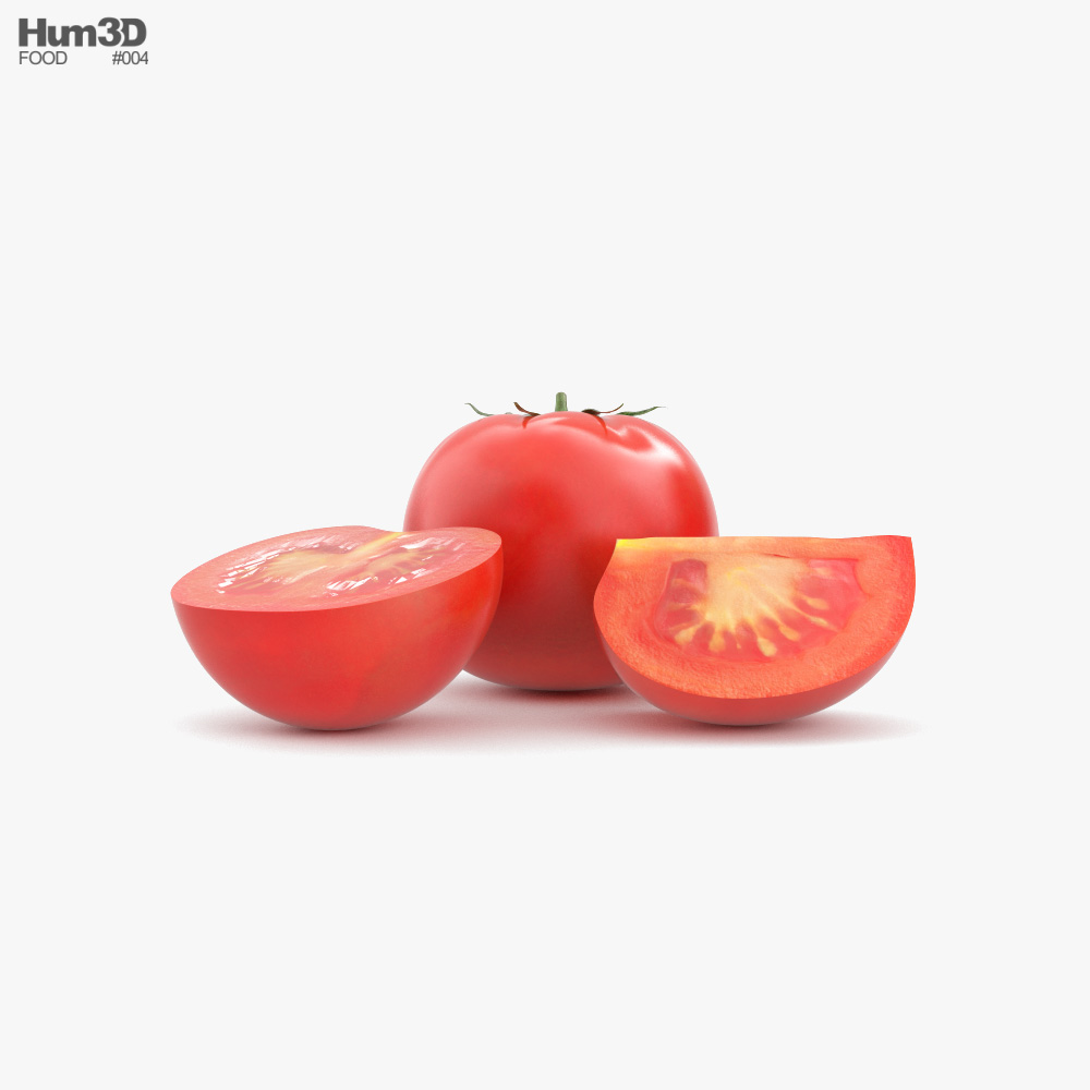 Tomate Modelo 3D - Descargar Verdura activado 3DModels.org