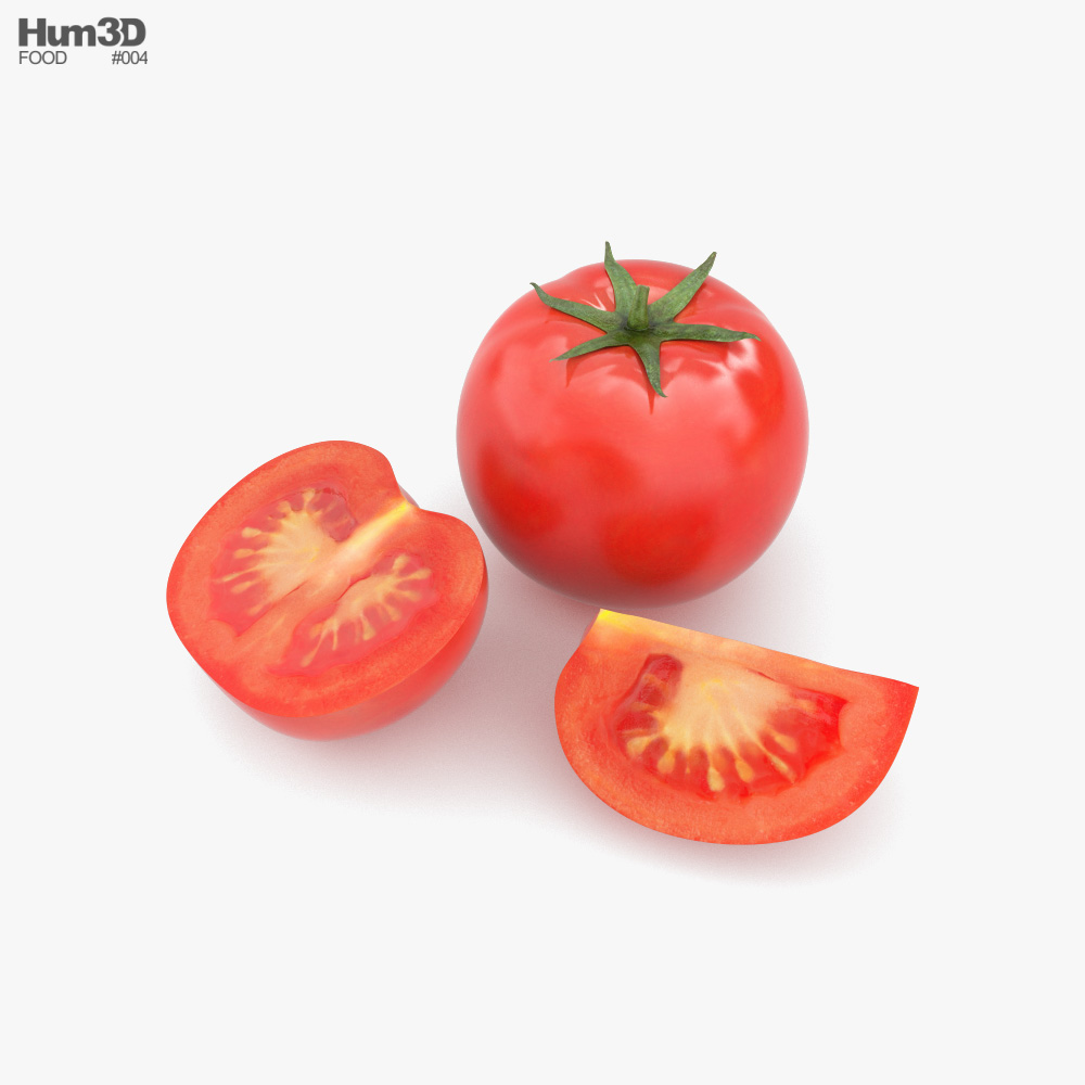 Tomate Modelo 3D - Descargar Verdura activado 3DModels.org