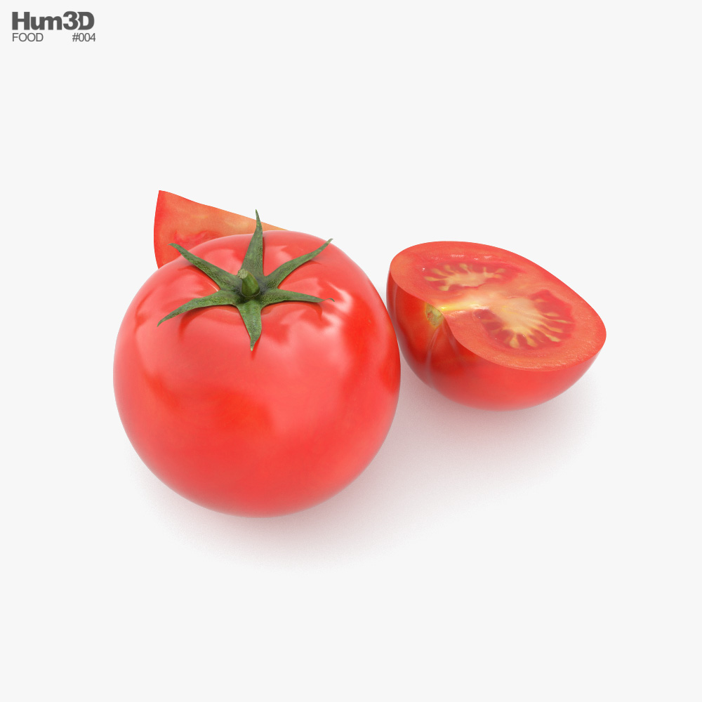 Tomate Modelo 3D - Descargar Verdura activado 3DModels.org