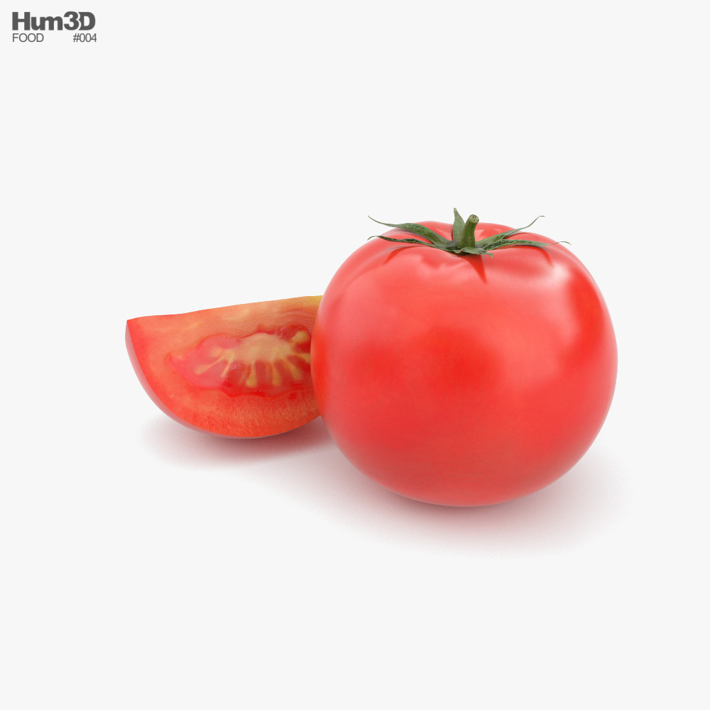 Tomate Modelo 3D - Descargar Verdura activado 3DModels.org