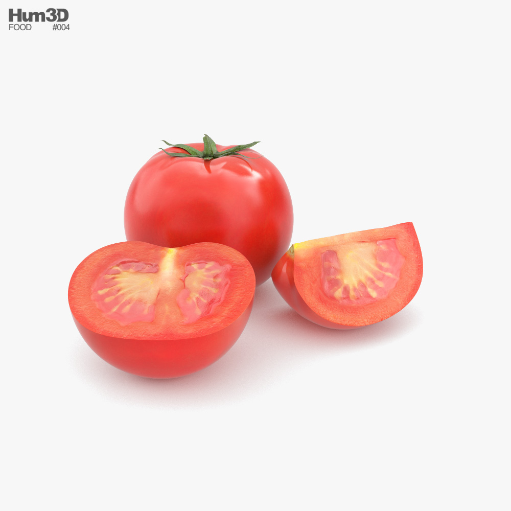 Tomate Modelo 3D - Descargar Verdura activado 3DModels.org