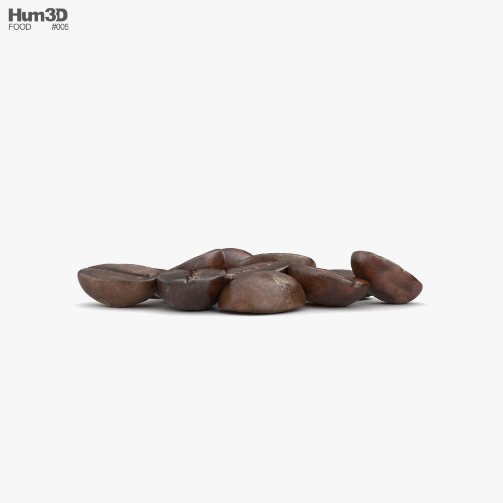 Coffee Beans 3D model - Download Fruit on 3DModels.org