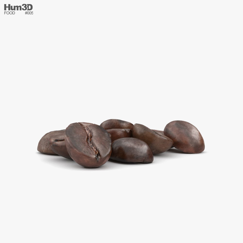 Coffee Beans 3D model - Download Fruit on 3DModels.org