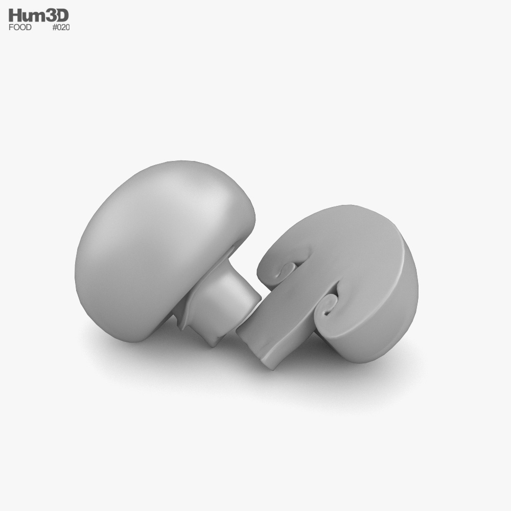 Champignon 3D model - Download Mushrooms on 3DModels.org