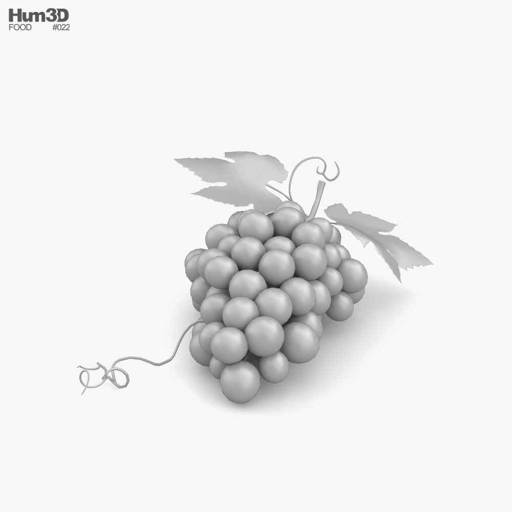 Uva Modelo 3D - Descargar Fruta on 3DModels.org