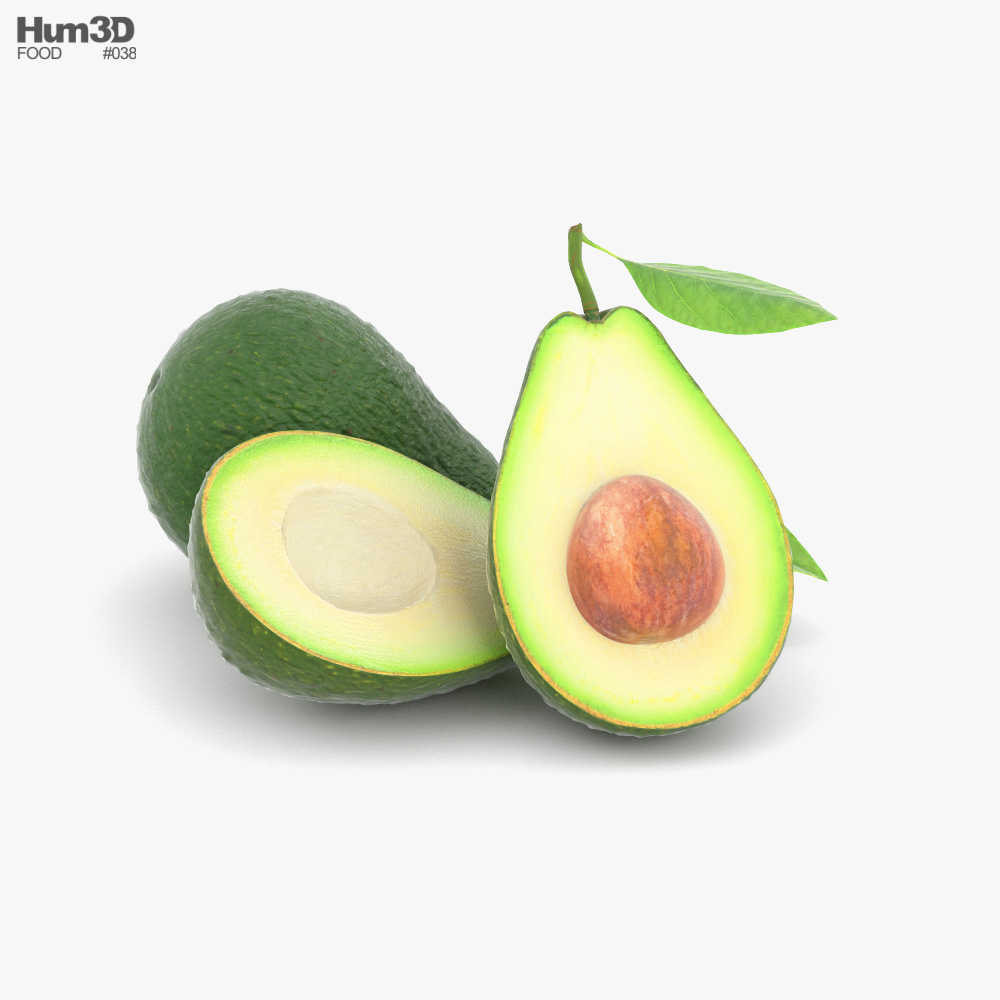 Palta Modelo 3D - Descargar Fruta on 3DModels.org