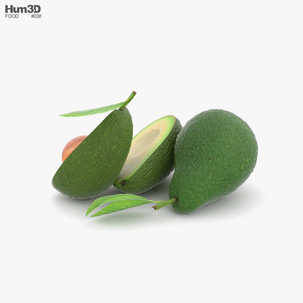 Avocado 3D model - Download Fruit on 3DModels.org