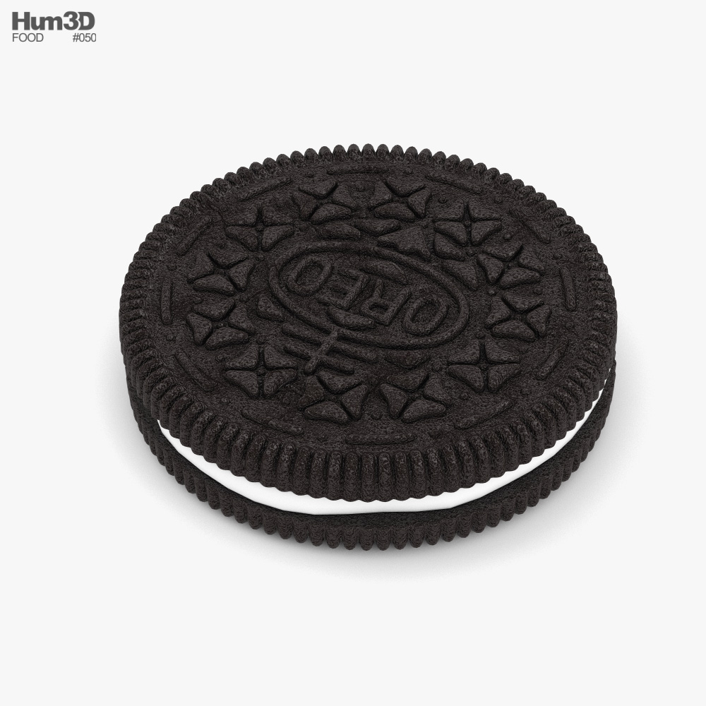 Oreo Cookie 3D model - Download Dessert on 3DModels.org