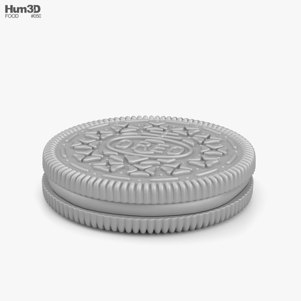 Oreo Cookie 3D model - Download Dessert on 3DModels.org