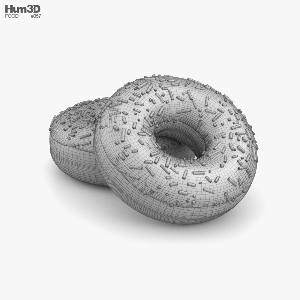 Donut 3D model - Download Dessert on 3DModels.org