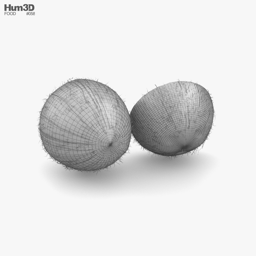 Coco Modelo 3D - Descargar Fruta activado 3DModels.org