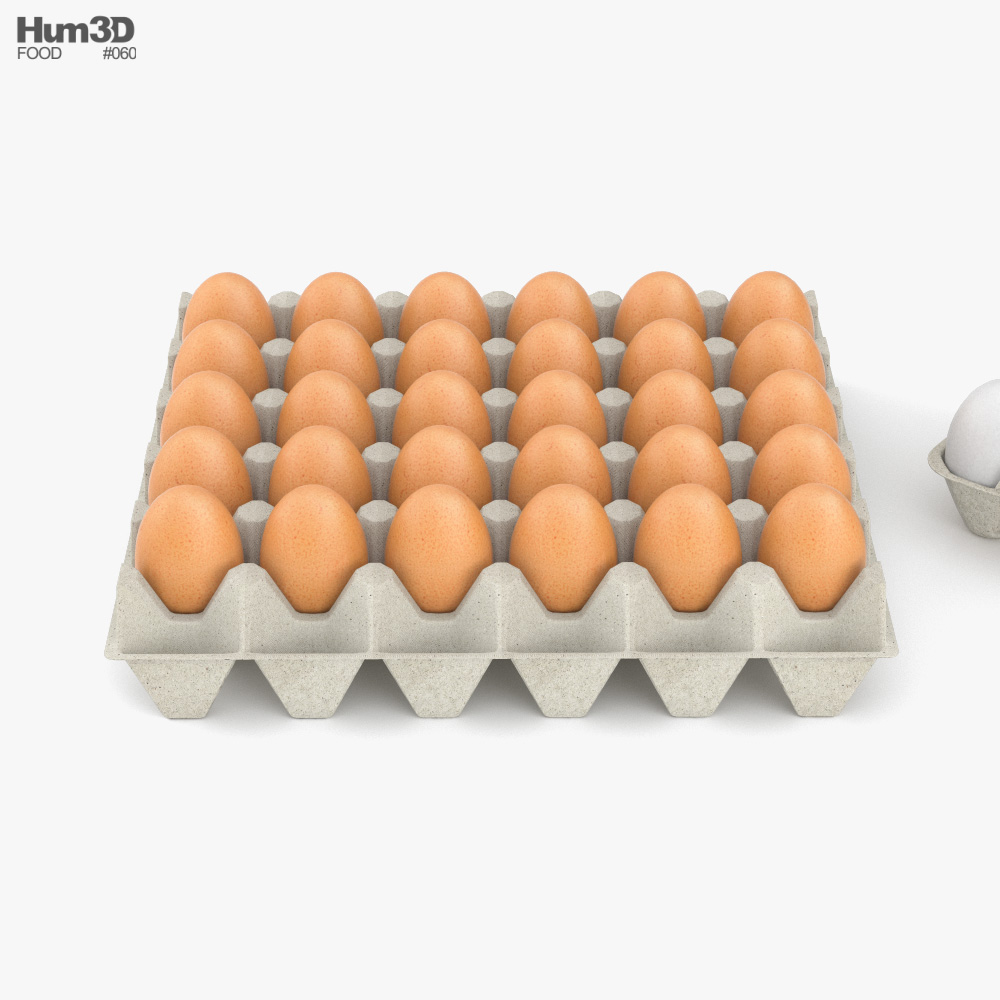 Eggs 3D model - Download Dairy, Bakery on 3DModels.org