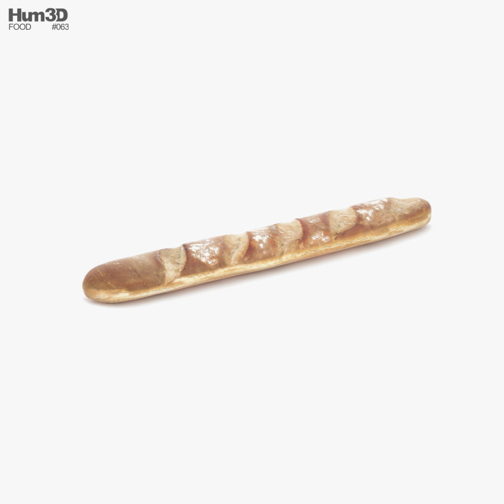 Baguette 3D Models Download - 3DModels.org