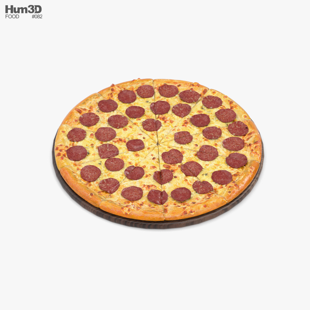 Pizza 3D model - Download Fast food on 3DModels.org