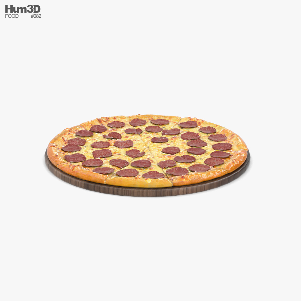 Pizza 3D model - Download Fast food on 3DModels.org