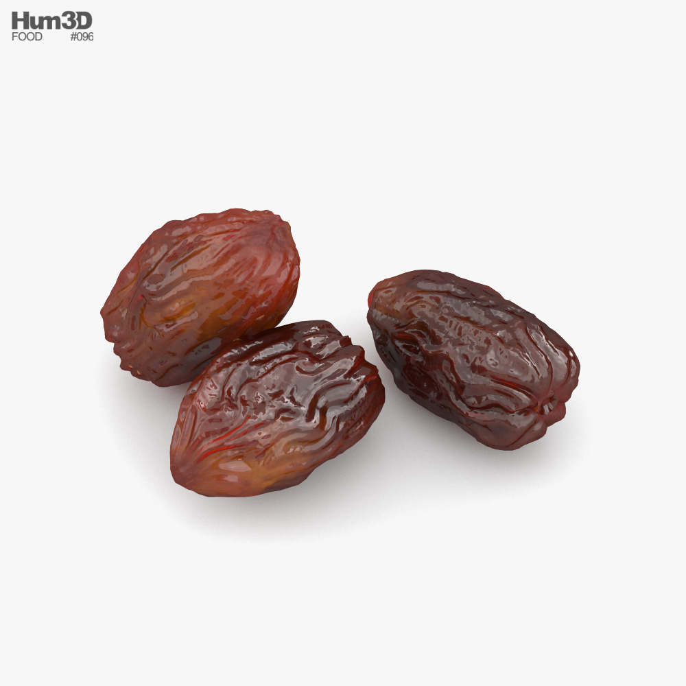Dried Dates 3D model - Download Fruit on 3DModels.org