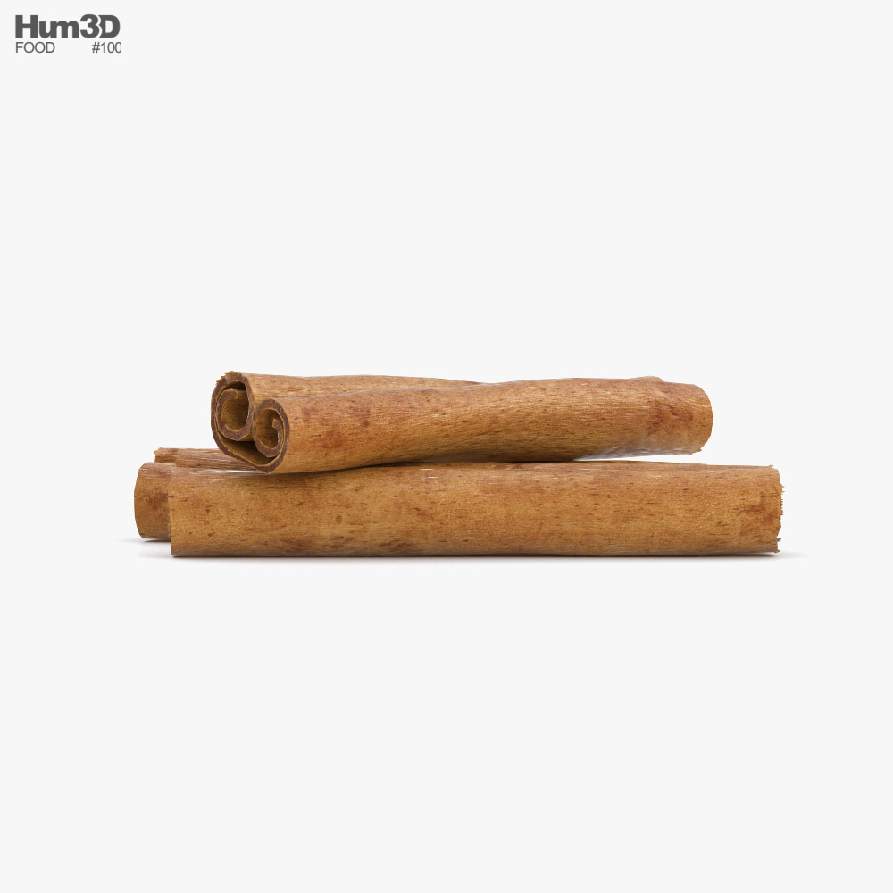 Cinnamon Sticks 3D model - Download Herbs on 3DModels.org