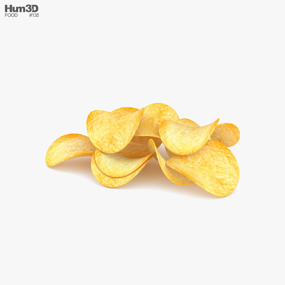 Potato Chips 3D model - Download Fast food on 3DModels.org