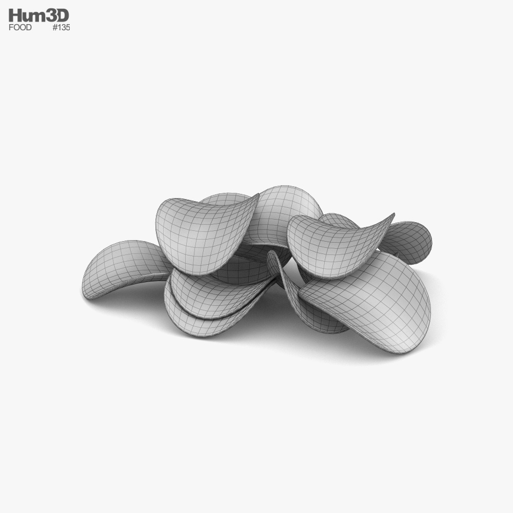 Potato Chips 3D model - Download Fast food on 3DModels.org