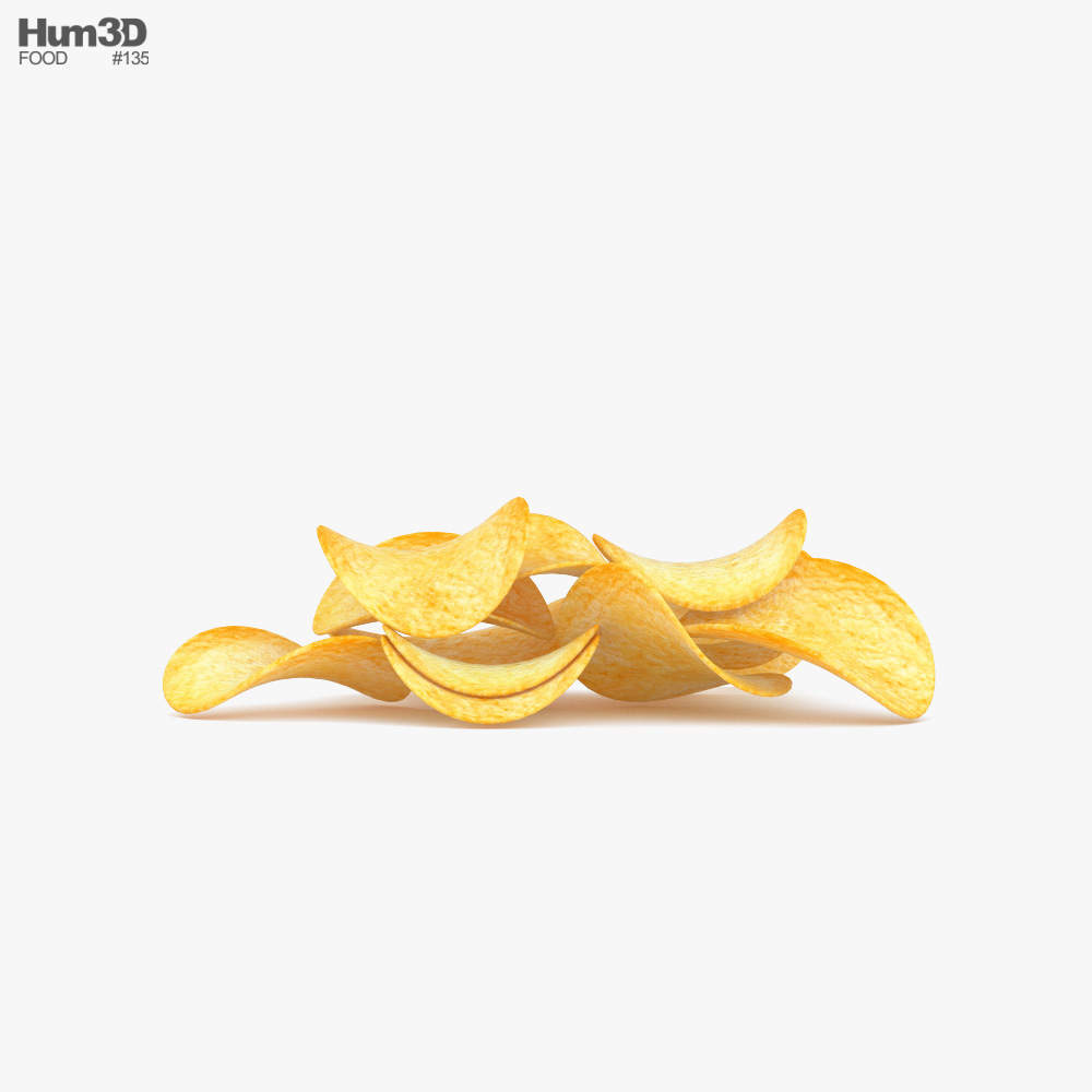 Potato Chips 3D model - Download Fast food on 3DModels.org