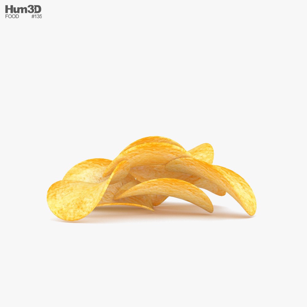 Potato Chips 3D model - Download Fast food on 3DModels.org