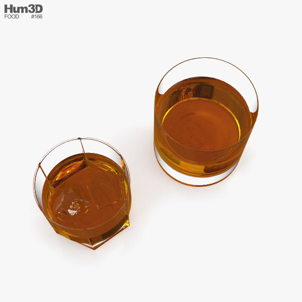 Whiskey Glasses 3D model - Download Bottles, Cans on 3DModels.org