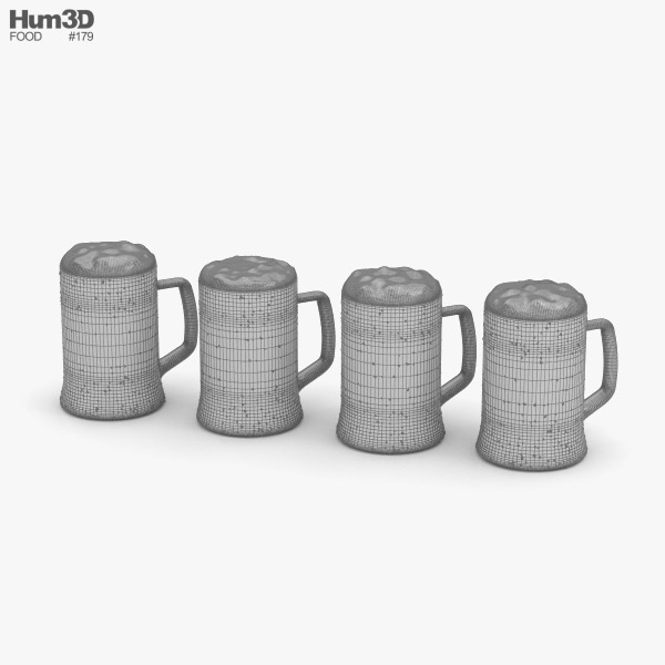 Beer Mug 3D model - Download Bottles, Cans on 3DModels.org