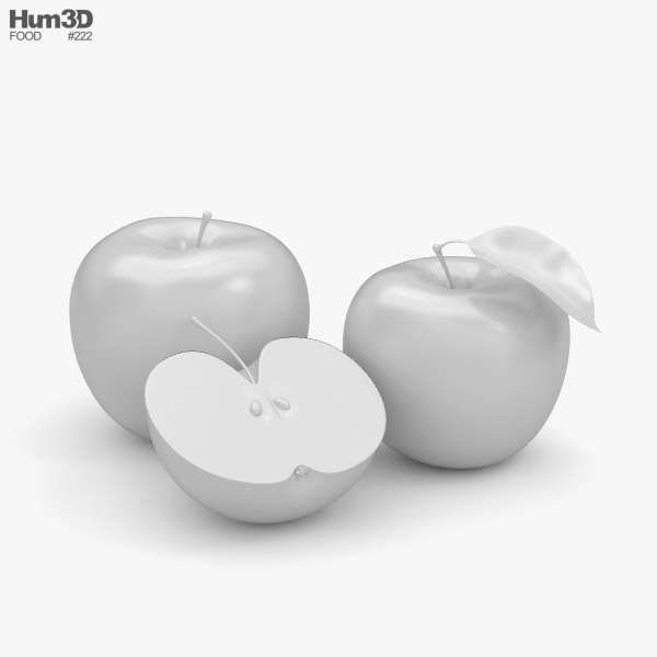 Green Apple 3D model - Download Fruit on 3DModels.org