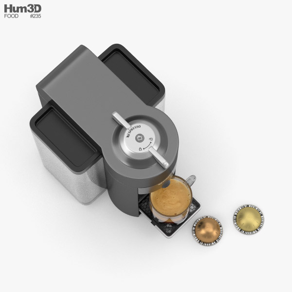 Nespresso Maquina de cafe Modelo 3D - Descargar Electrodomésticos on ...