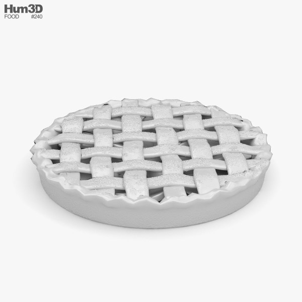 Apple Pie 3D model - Download Dessert on 3DModels.org