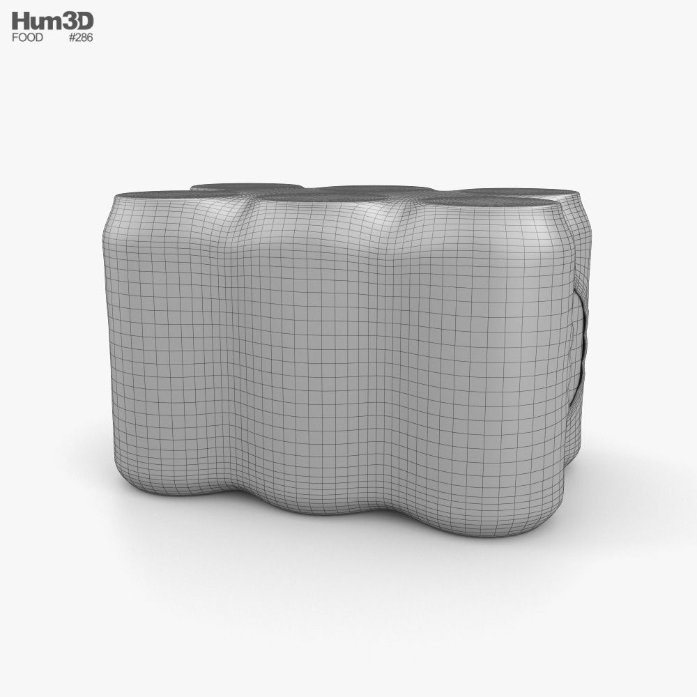 Plastic Shrink Wrapped Fanta Cans Pack 3D model - Download Bottles ...