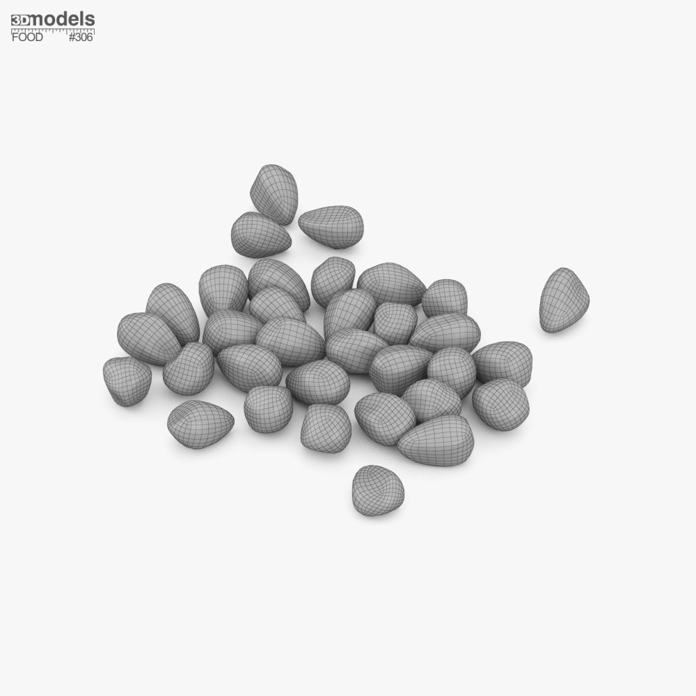 Pomegranate Seeds 3D model - Download Fruit on 3DModels.org
