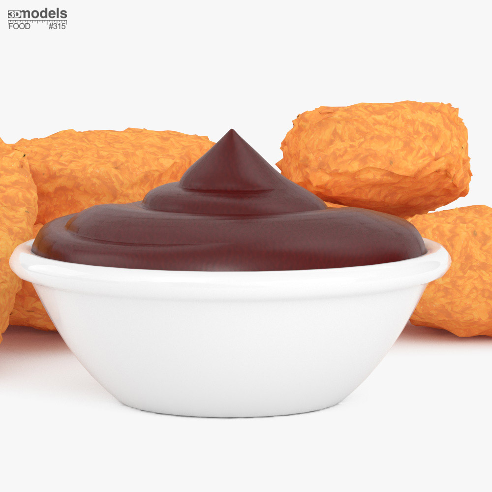 Nuggets 3D model - Download Meat And Poultry on 3DModels.org