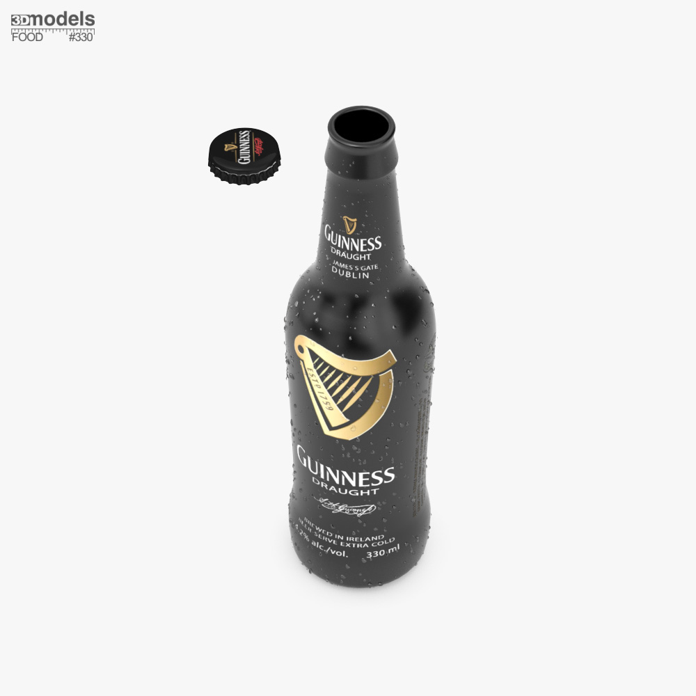 Guinness Bottle 3D model - Download Bottles, Cans on 3DModels.org