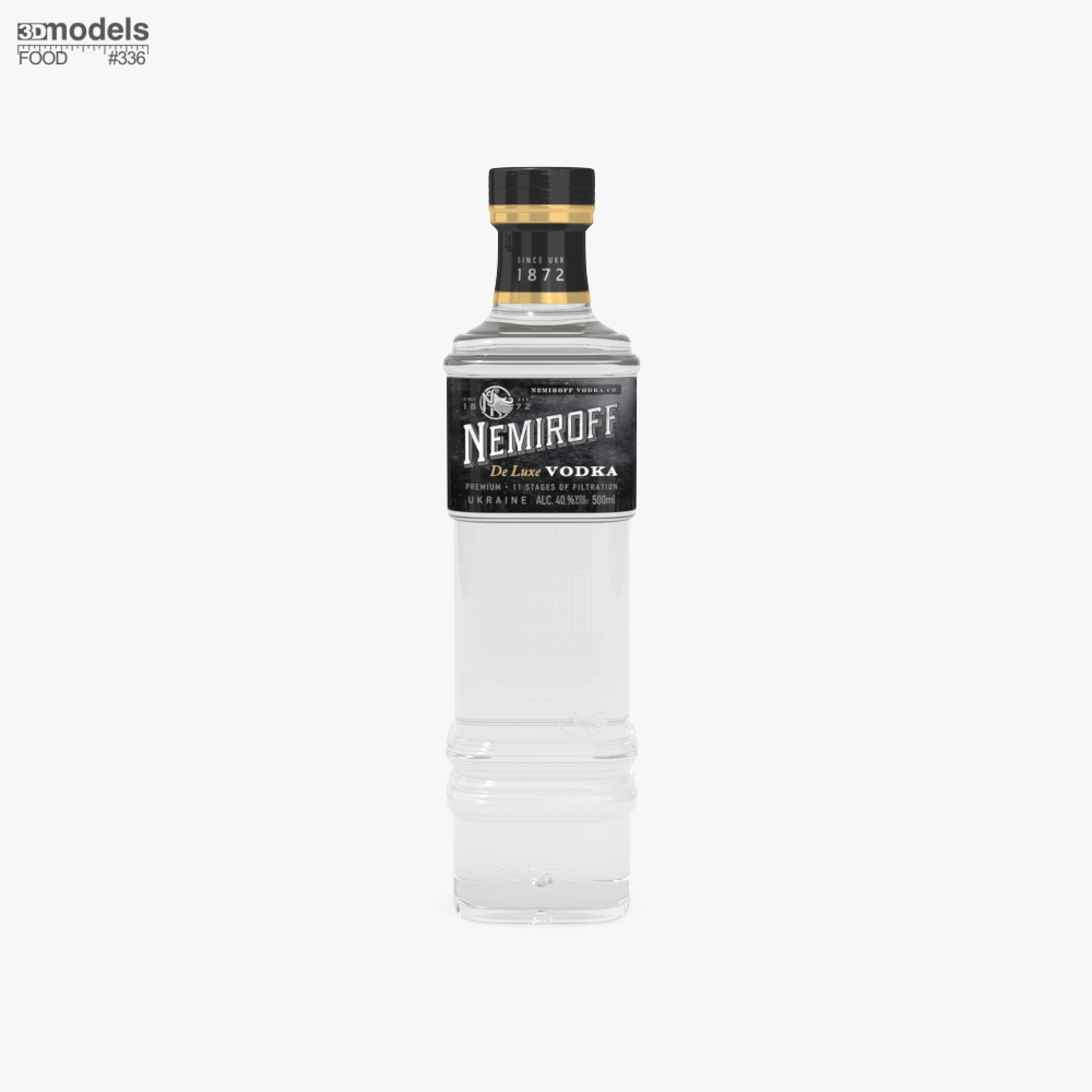 Nemiroff Vodka 3D model - Download Bottles, Cans on 3DModels.org