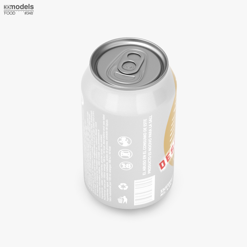 Sol Cerveza Beer Can 033ml 3D model - Download Bottles, Cans on ...