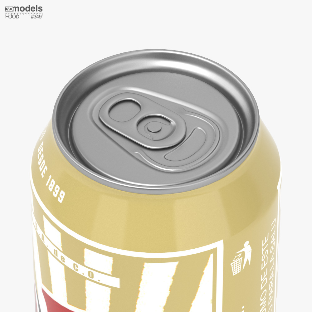 Sol Cerveza Beer Can 500ml 3D model - Download Bottles, Cans on ...