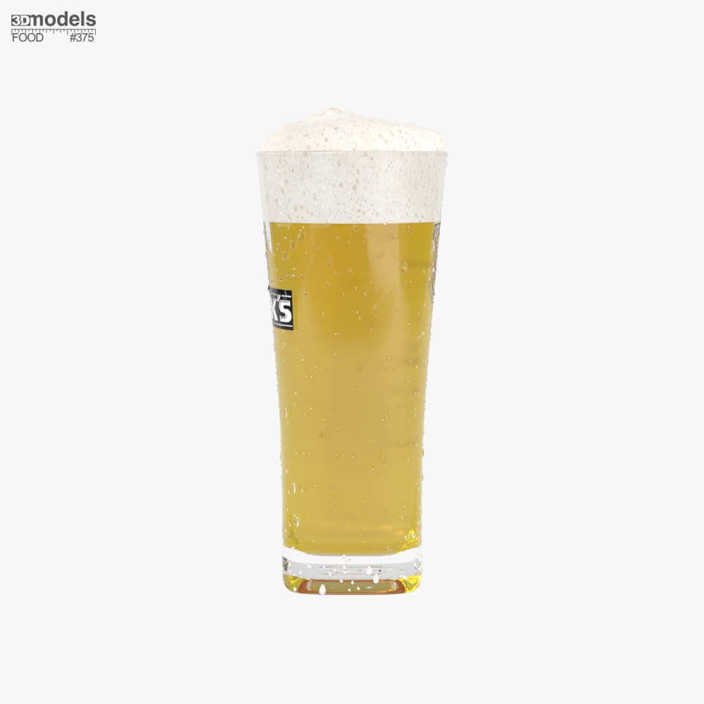 Beck’s Beer Glass 3D model - Download Bottles, Cans on 3DModels.org