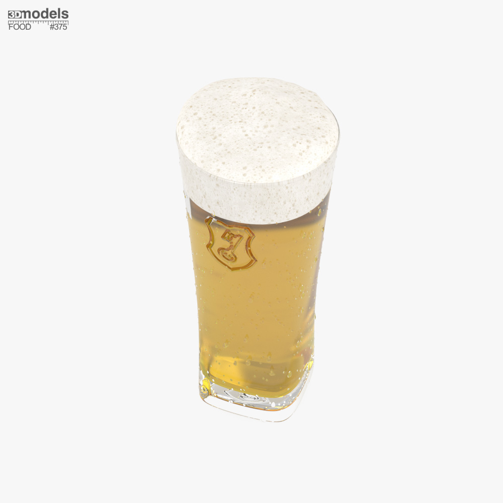 Beck’s Beer Glass 3D model - Download Bottles, Cans on 3DModels.org