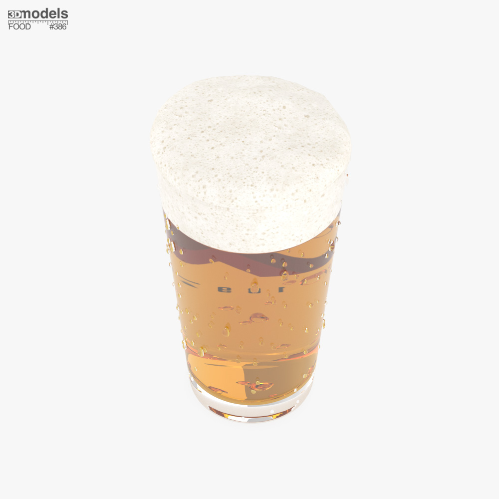 Dos Equis Glass 3D model - Download Bottles, Cans on 3DModels.org