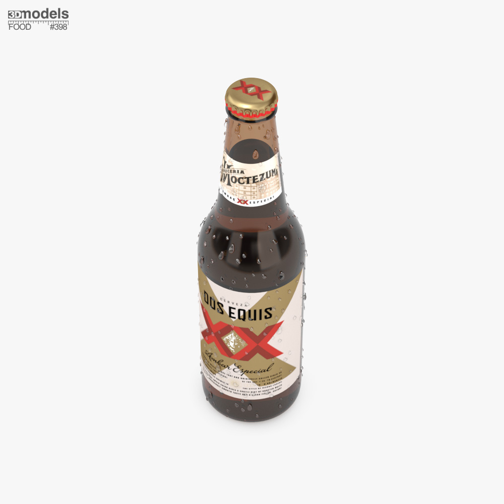 Dos Equis Ambar Especial 330ml 3D model - Download Bottles, Cans on ...