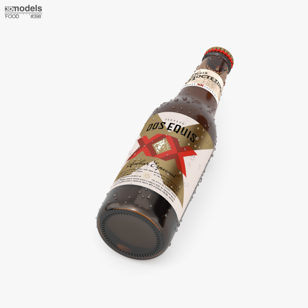 Dos Equis Ambar Especial 330ml 3D model - Download Bottles, Cans on ...