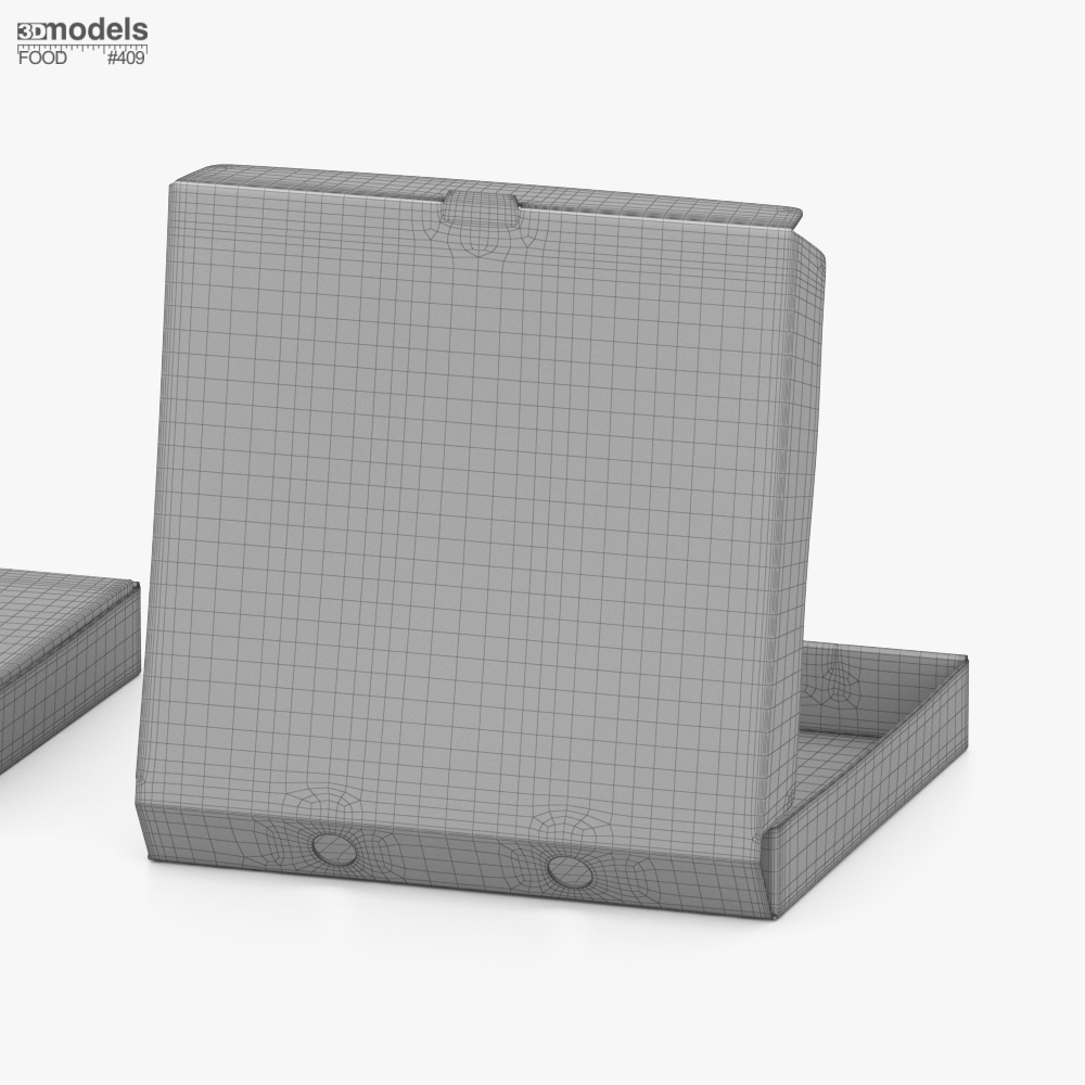 Pizza Box Brown Plain 14 inch 3D modeli - İndir Maket üzerinde 3DModels.org